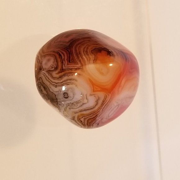 Accents | Red Banded Agate Polished Natural Stone | Poshmark